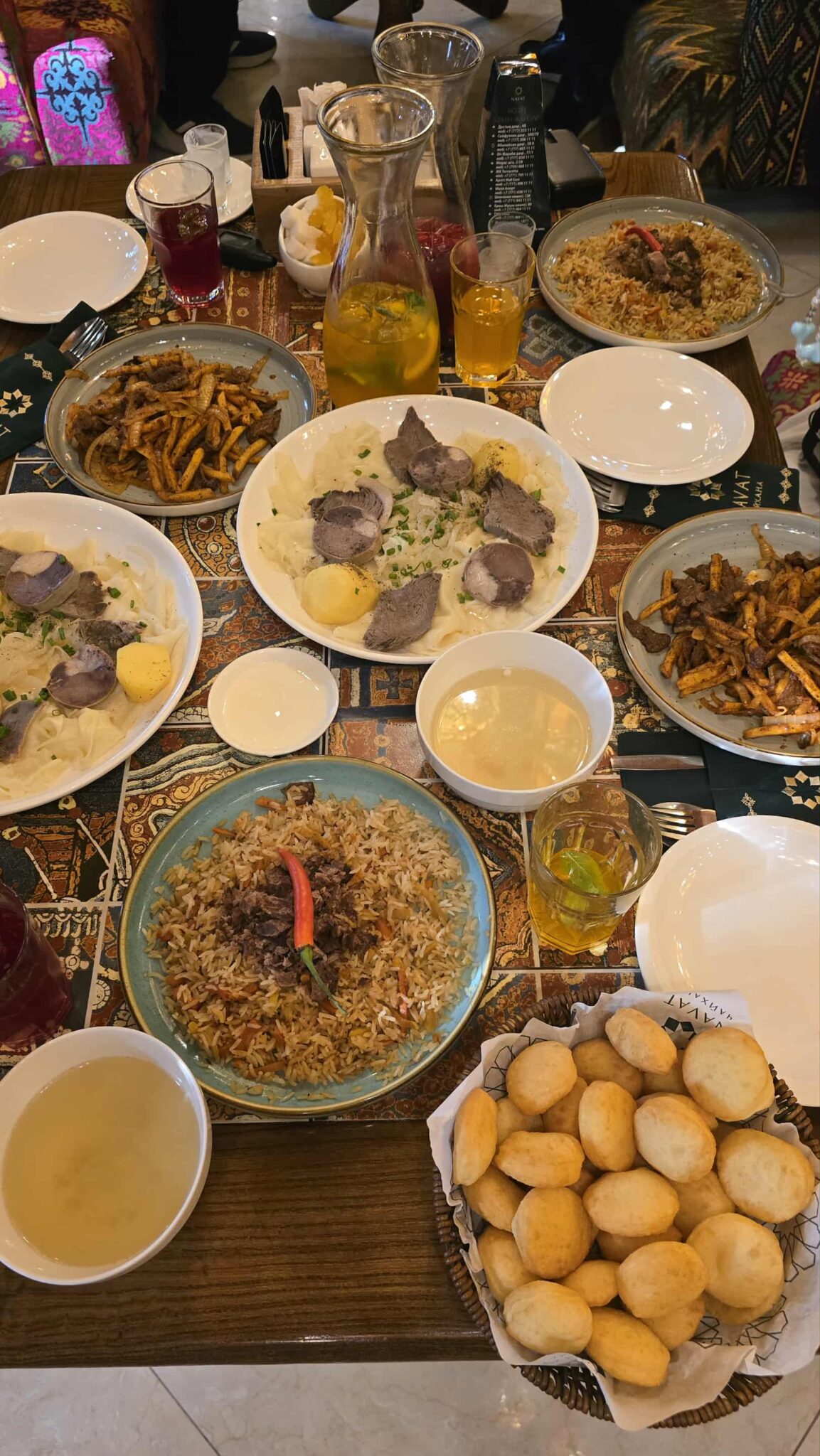 Dining in Navat Restaurant Kazakhstan
